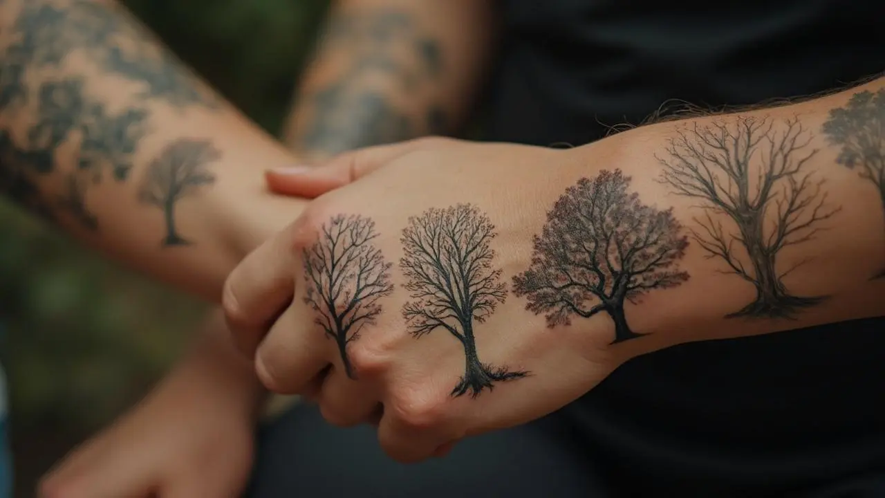 Les plus beaux tatouages d'arbres : inspirations et significations pour ...